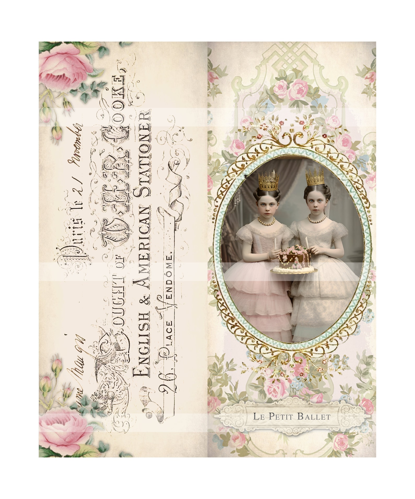 Ballet Junk Journal Kit, Printable Pages, Ballerina Theme Collage ...