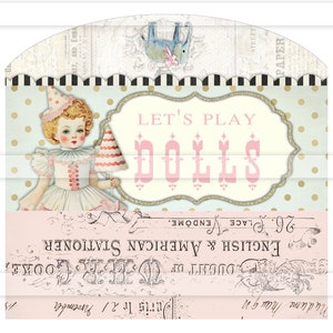 Paper Doll Junk Journal Kit, Tall and Slim Journal, Printable Kit ...