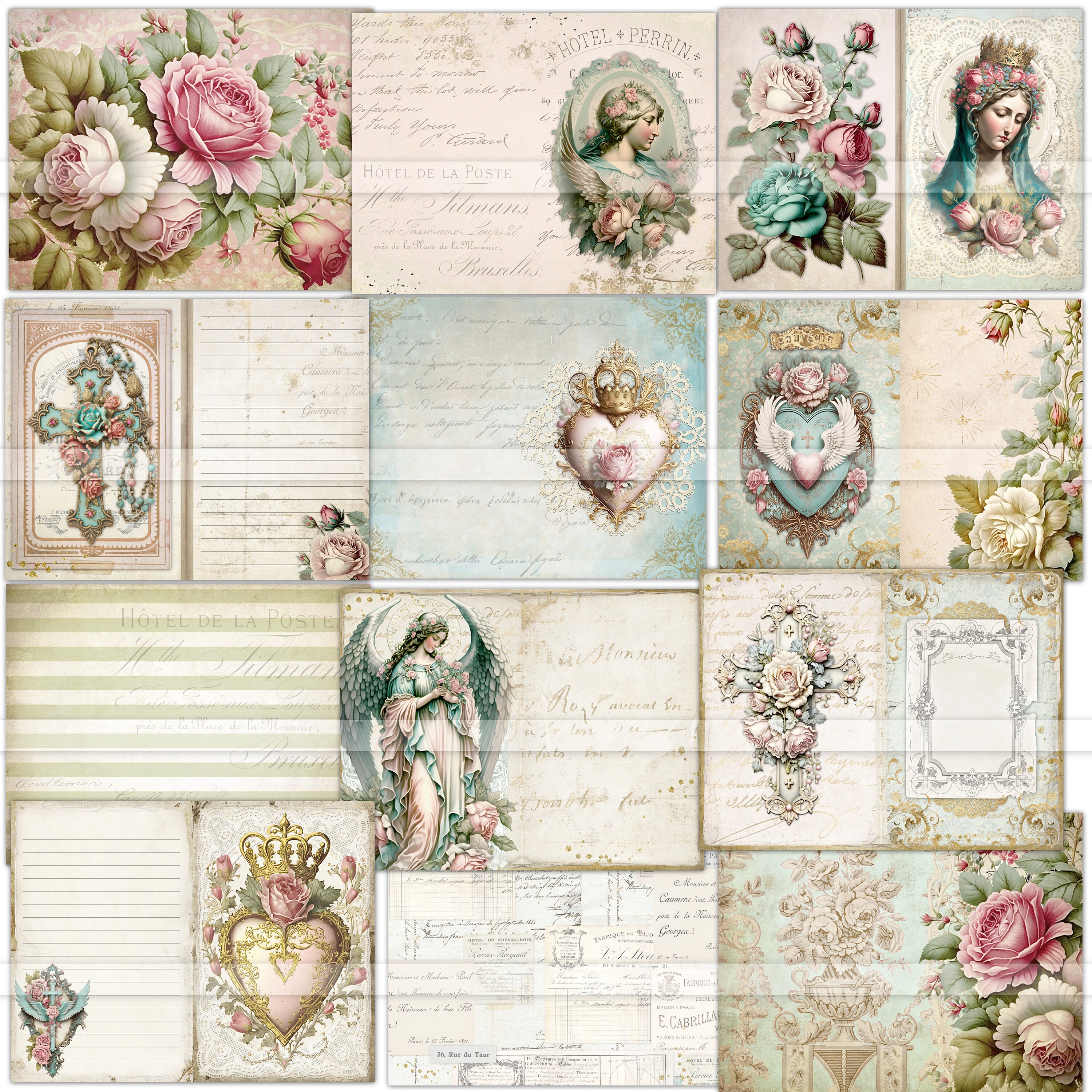 Printable Prayer Journal, Catholic Planner, Prayer Cards, Sacred Heart ...