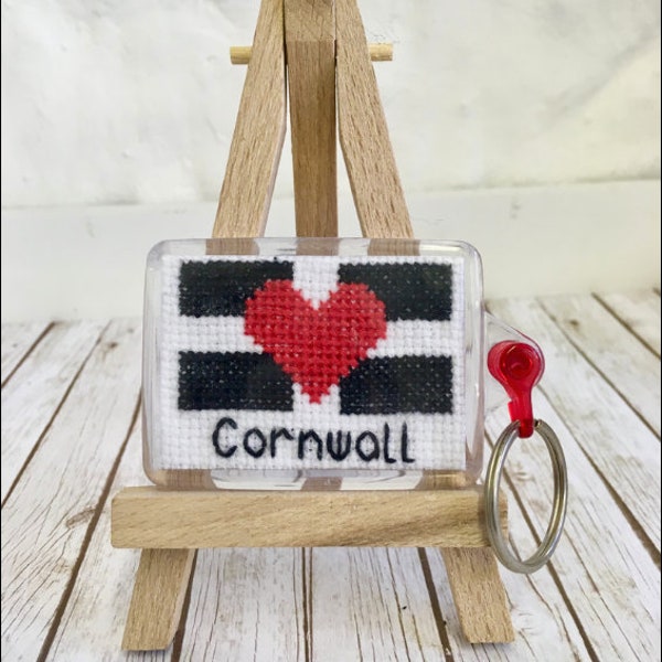 Cross Stitch Keyring - Etsy Australia