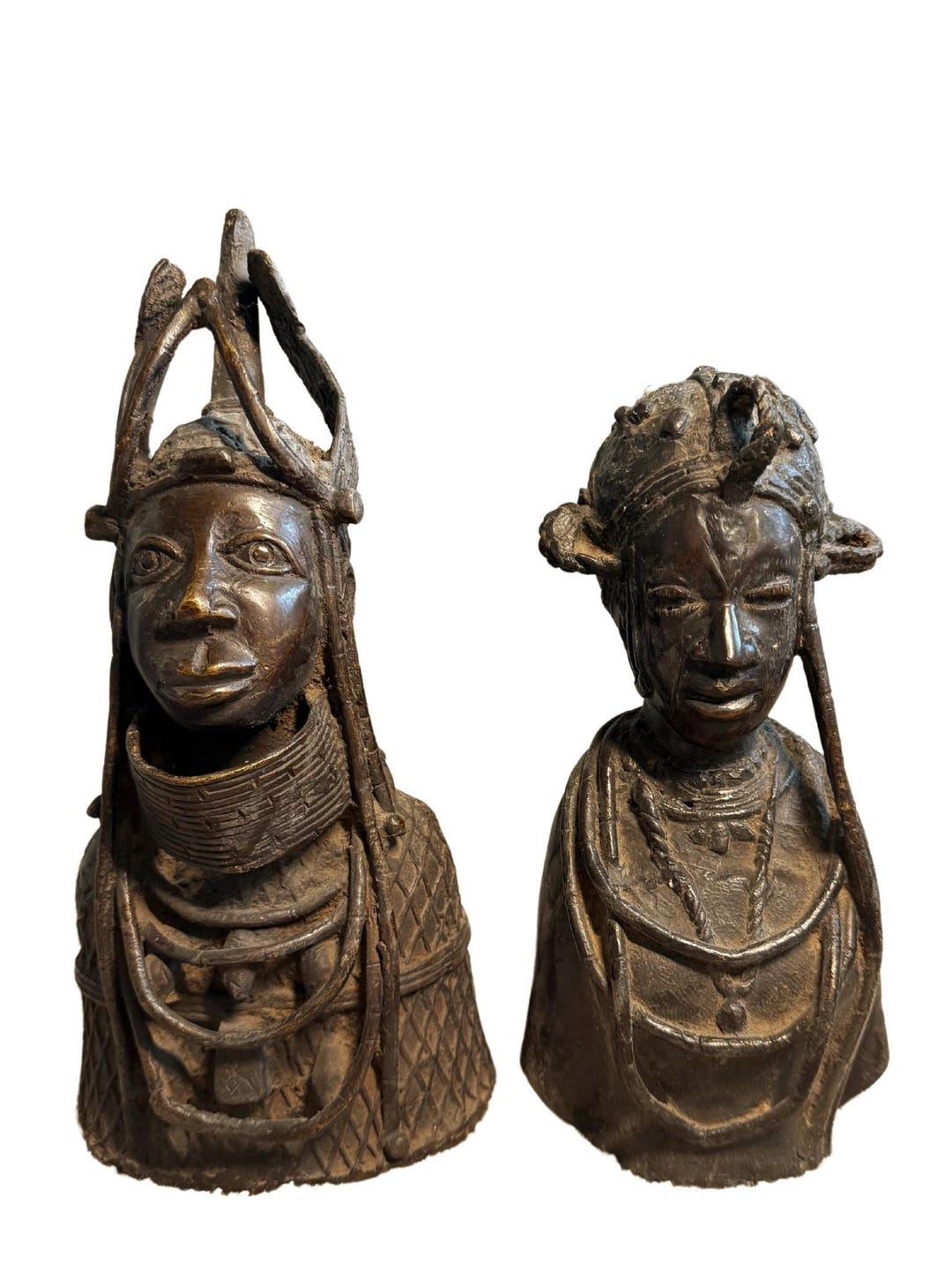 Couple Bronze Ife Yoruba From Benin City Oyo Nigeria. - Etsy