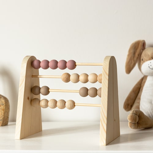 Custom Abacus Counting Toy / Nursery Decorations / Wooden - Etsy