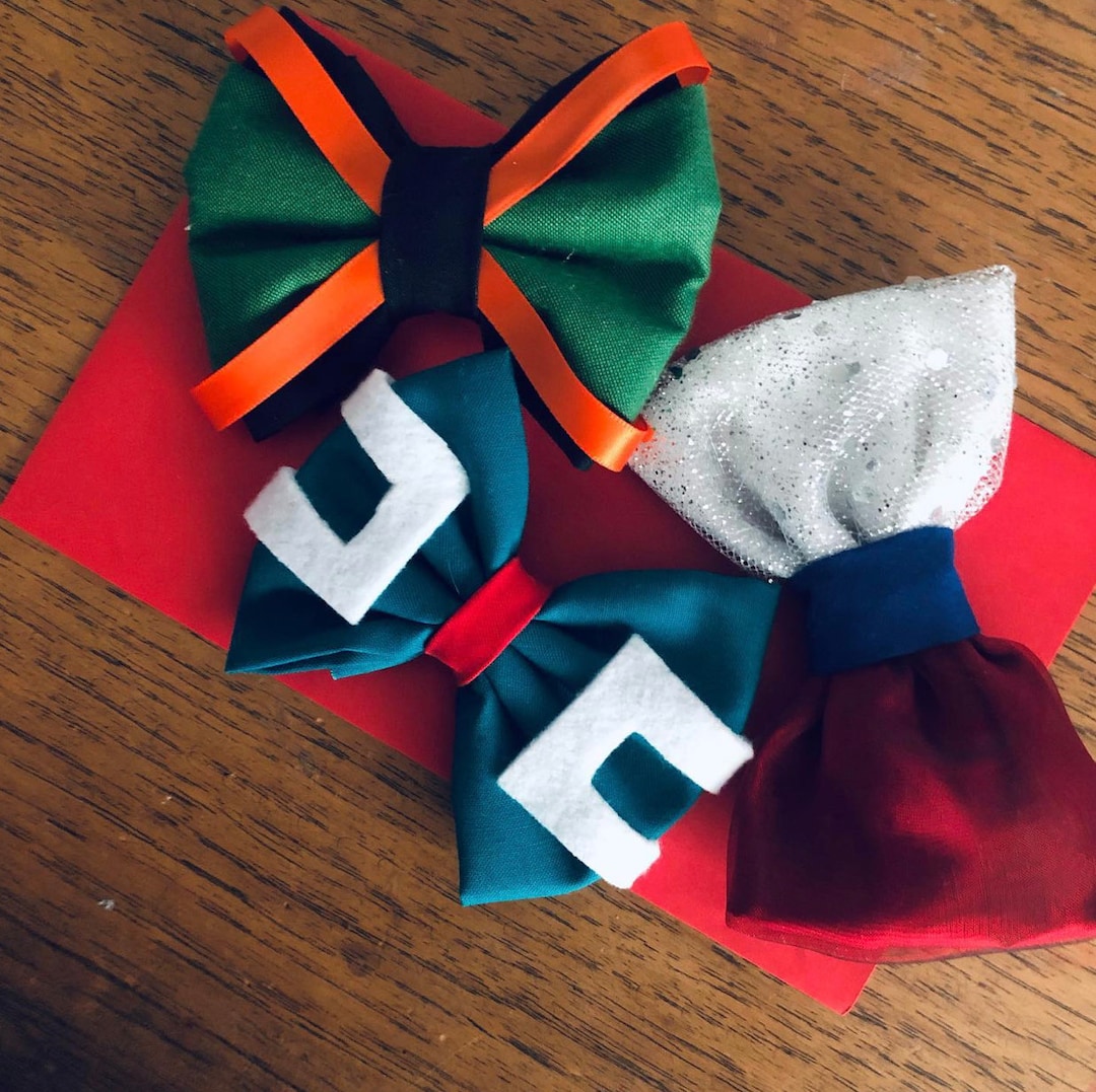 BNHA Academic Hero Bows final Sale - Etsy