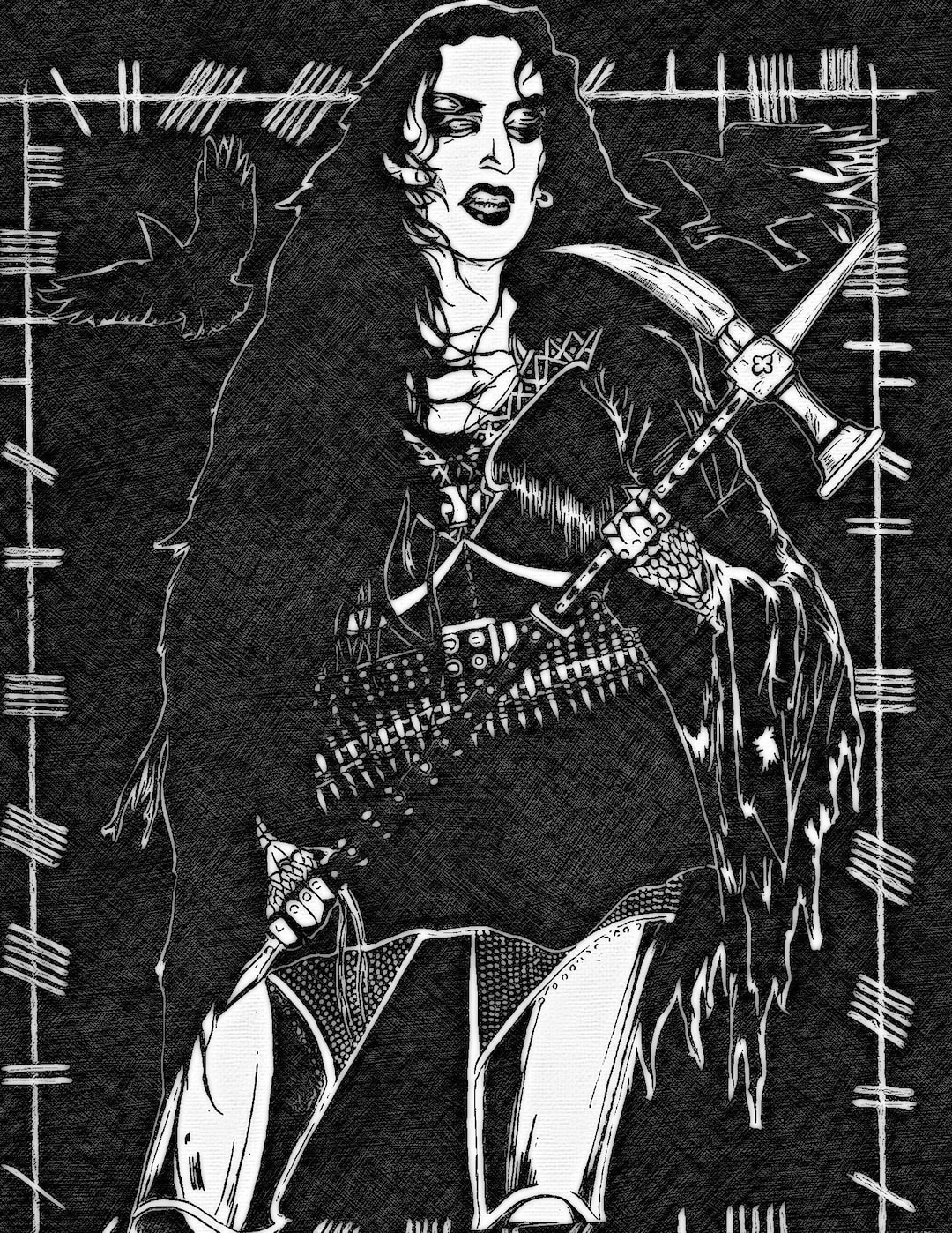The Morrigan. Black Metal Celtic Gothic Nicola Trier | Medieval Dungeon ...