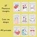27 Cute Cat Design Affirmation Cards, Digital Download, Printable, Cat ...