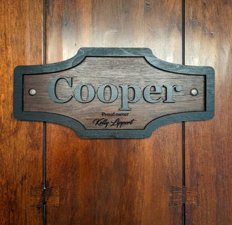 Custom Horse Stall Name Sign - Wood Horse Name Plate - Tack Trunk Sign ...