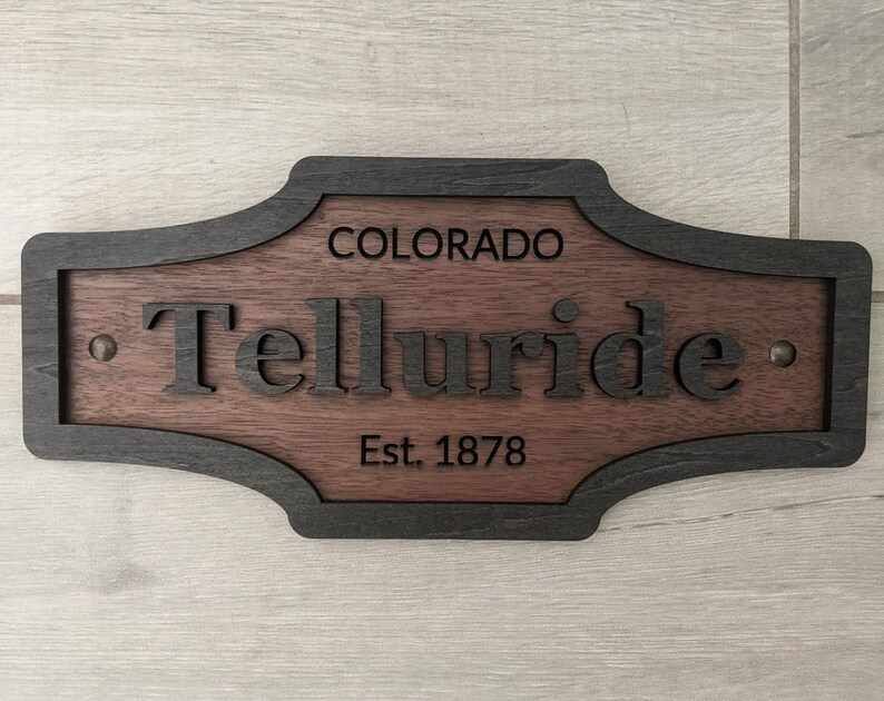 Custom City Name Sign - Wood Ski Town Sign - City Sign - Ski Sign - Ski ...