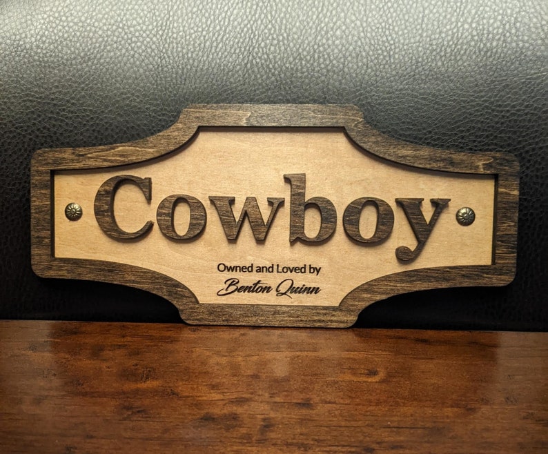 Custom Horse Stall Name Sign - Wood Horse Name Plate - Tack Trunk Sign ...