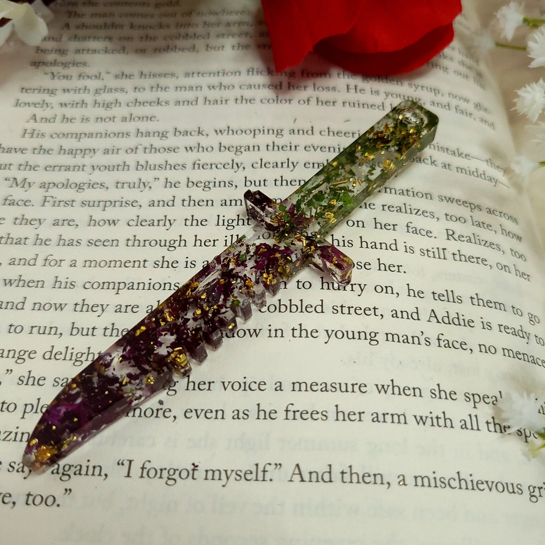 Rose Miniature Dagger Athame Dried Daisy Fern Elven Flower Floral ...
