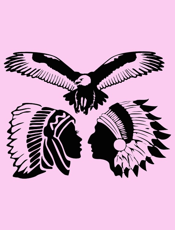 Beautiful Native American Art Decal | Etsy