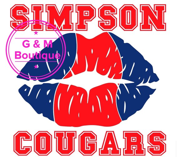 Simpson Academy Cougars | Etsy