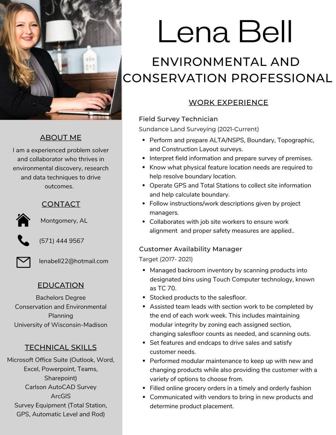 The Lena Resume Template - Etsy