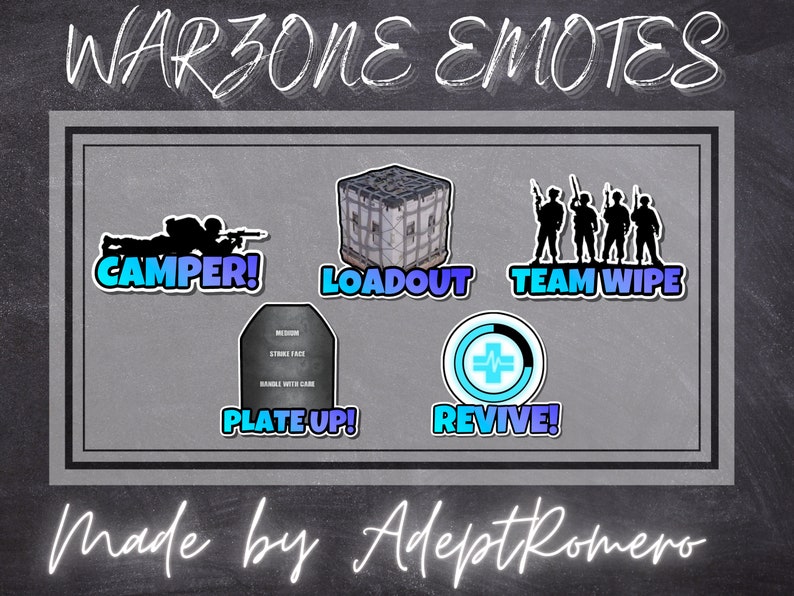 Warzone Emotes 112, 56, 28 - Digital Download - Etsy