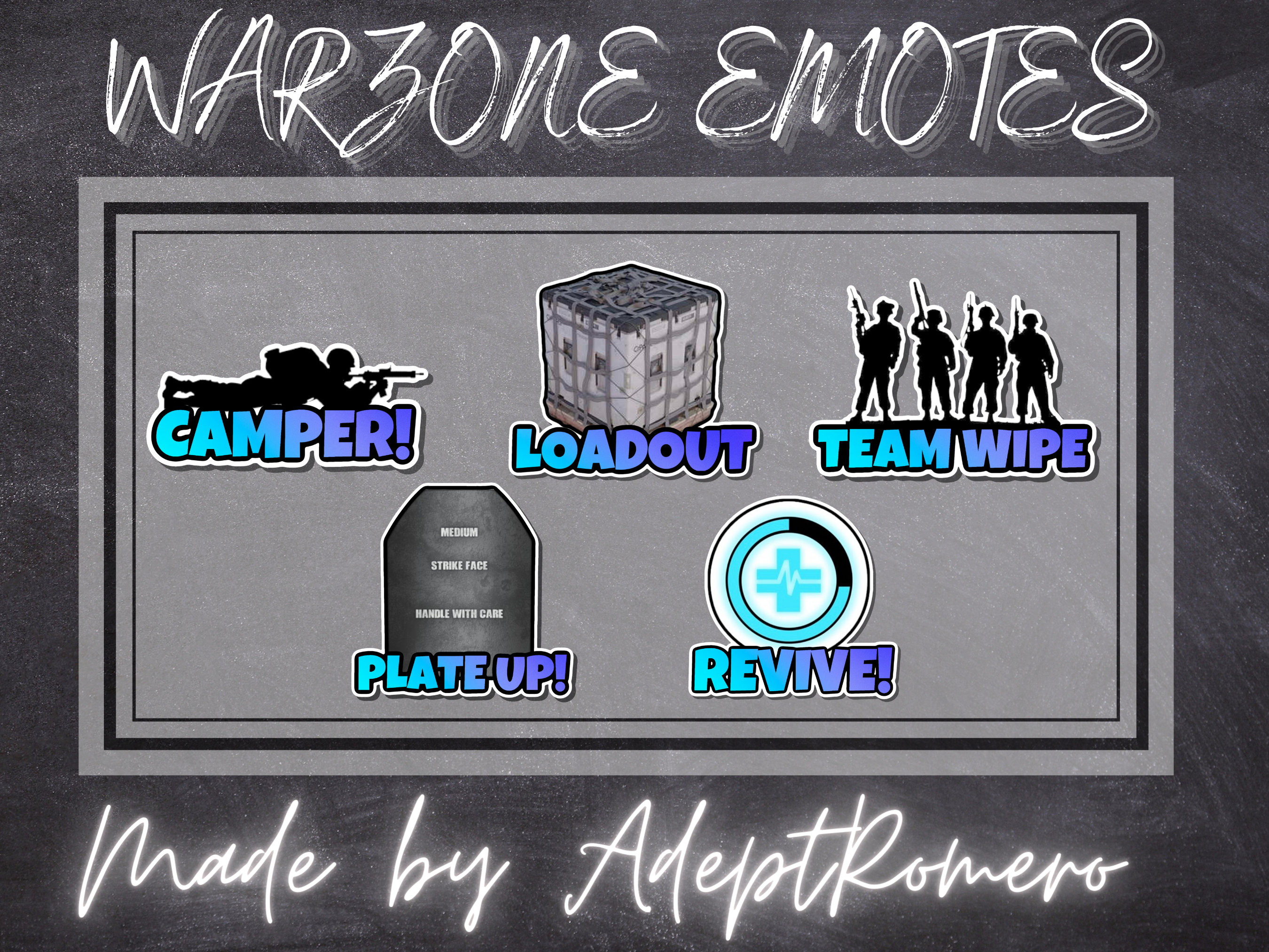 Warzone Emotes 112, 56, 28 - Digital Download - Etsy