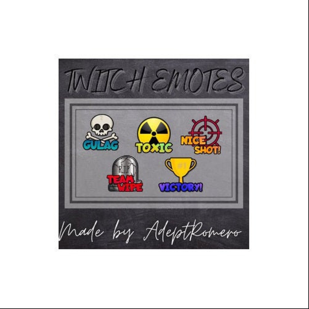 Warzone Themed Emotes 112x112 56x56 28x28 Digital Download - Etsy