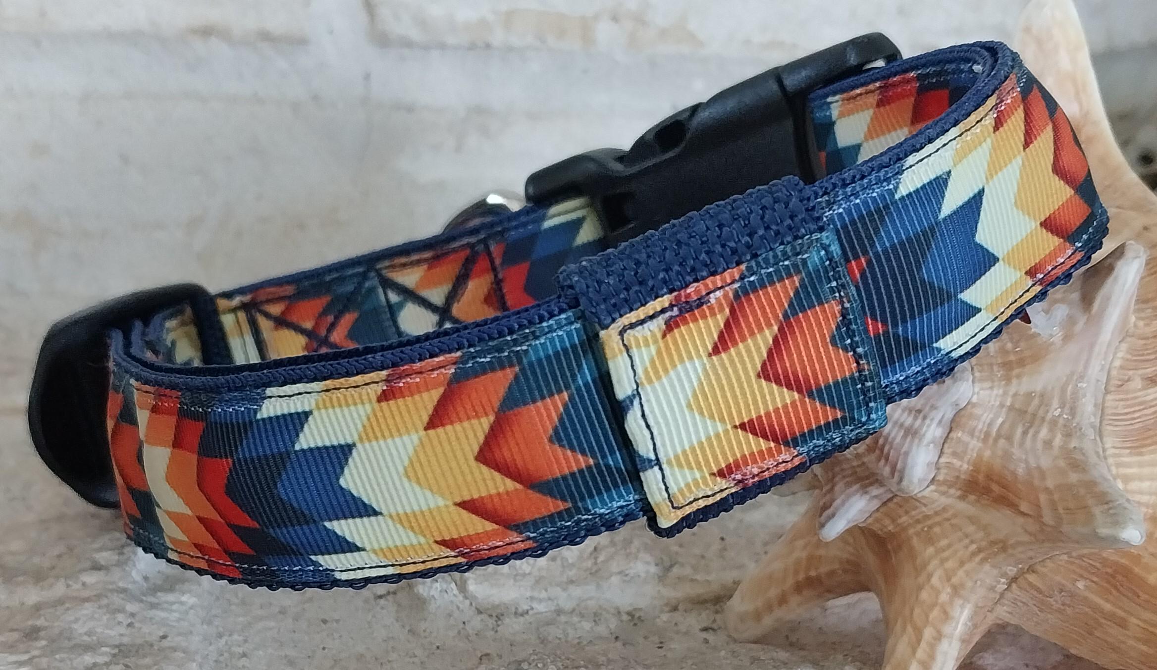Classy Chevron With Rich Colors Design Pet Collars, Harnesses, Lanyards ...