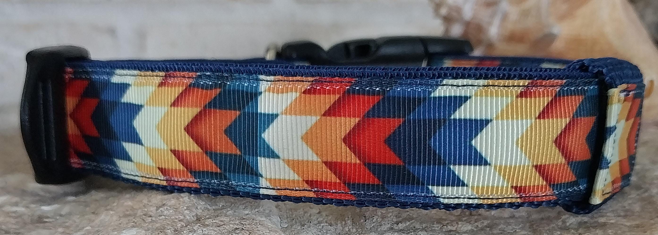 Classy Chevron With Rich Colors Design Pet Collars, Harnesses, Lanyards ...