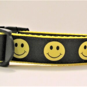Smiley Face Design Pet Collars, Harnesses, and Leashes Made in USA - Etsy