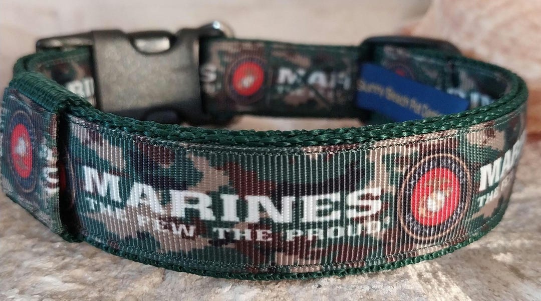 United State Marine Corps Design Pet Collars, Harnesses, Lanyards and ...