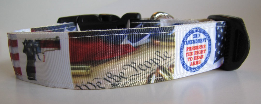 2nd Amendment Patriotic Design Pet Collars, Harnesses, Lanyard and ...