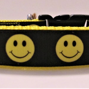 Smiley Face Design Pet Collars, Harnesses, and Leashes Made in USA - Etsy