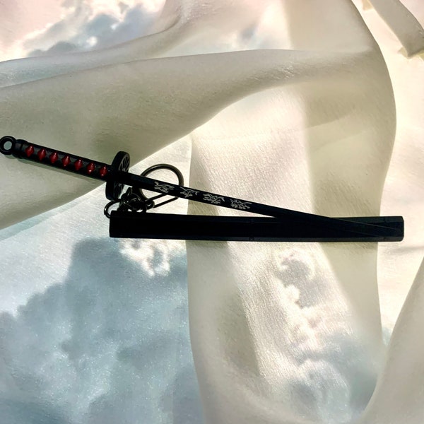 Demon Slayer Sword Keychain - Etsy