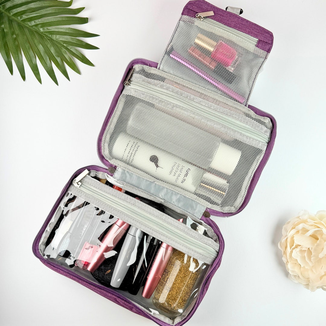 Travel Cosmetic Bag, Makeup Organizer, Hanging Toiletry Bag for Women ...