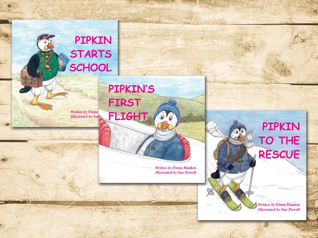 Pipkin Puffin Children's Book Set: School, Flight, Rescue - Etsy