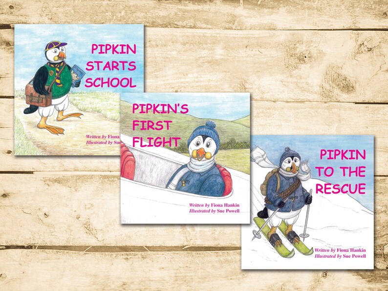 Pipkin Puffin Children's Book Set: School, Flight, Rescue - Etsy