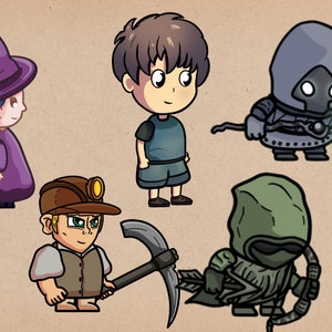 Custom Digital Cartoon Cute Cartoon Character Cartoon - Etsy