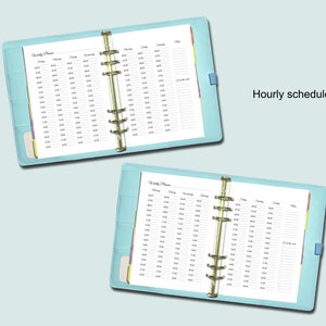 Printable Weekly Planner, 5 Types, Vertical, Horizontal, Daily, Hourly ...