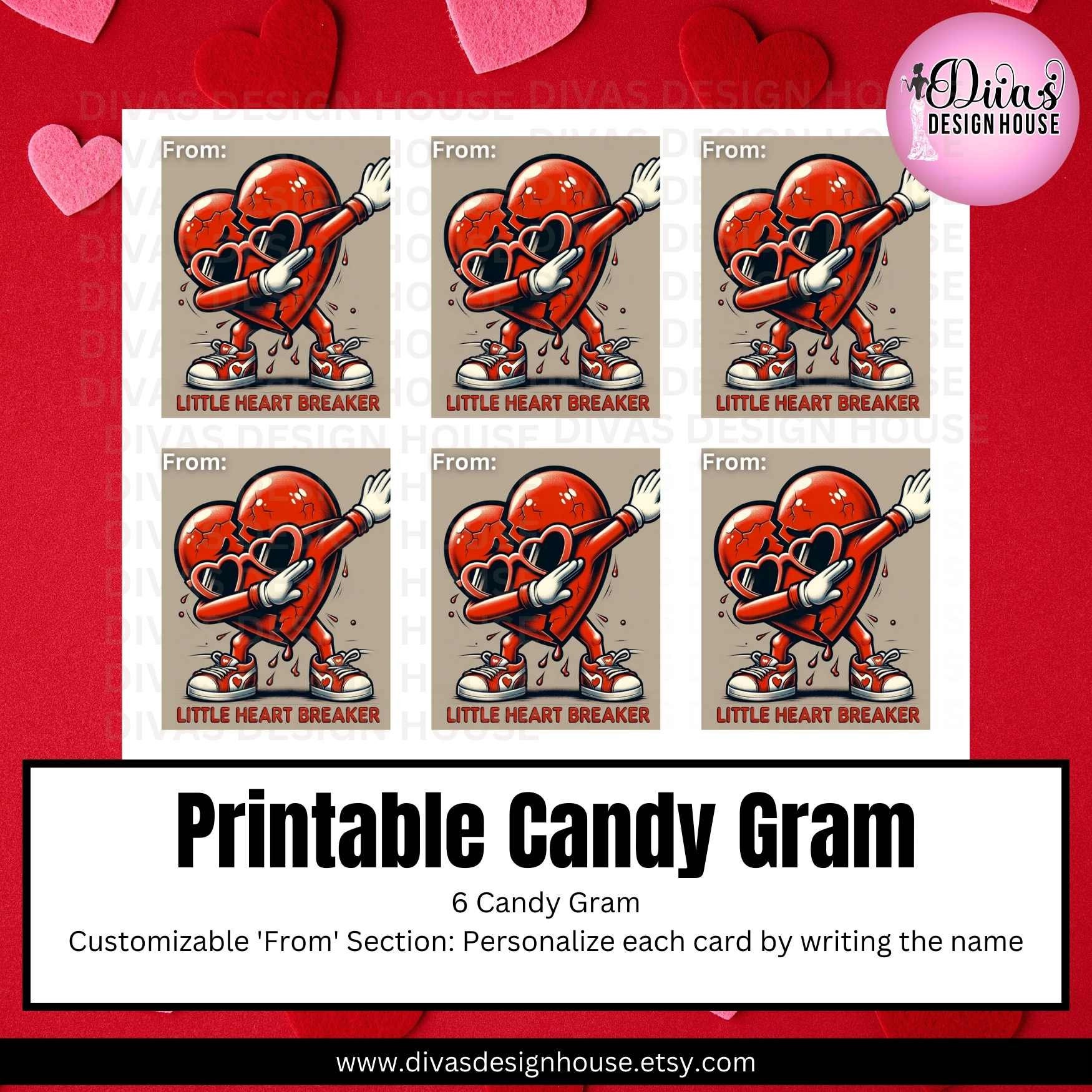 Valentines Coloring Candy Gram Printable Kids Craft Valentines Day DIY ...
