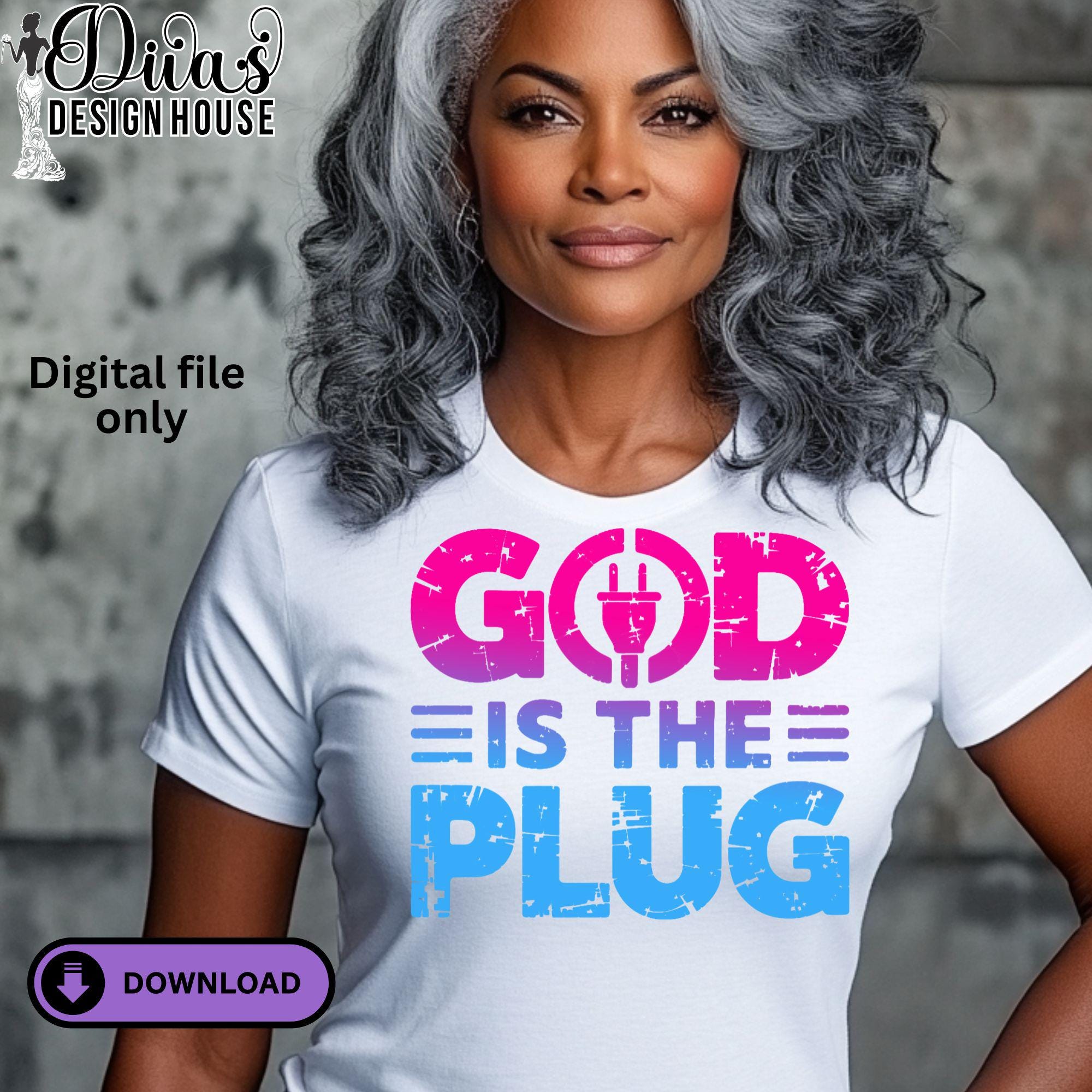 God is the Plug PNG | Christian Streetwear Design (digital Download) - Etsy