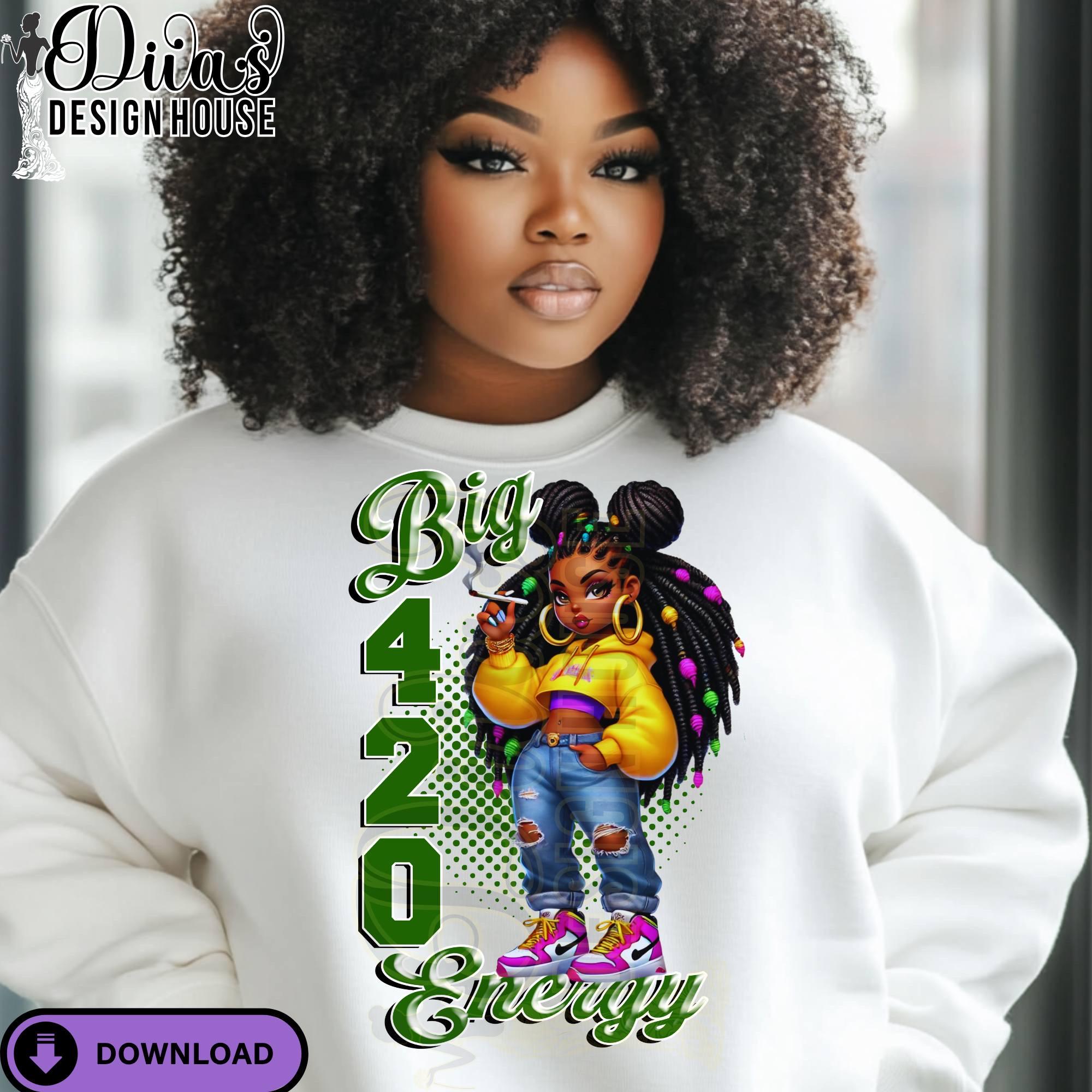 Black Girl 420 PNG Bundle | Afrocentric Weed Art (instant Download) - Etsy