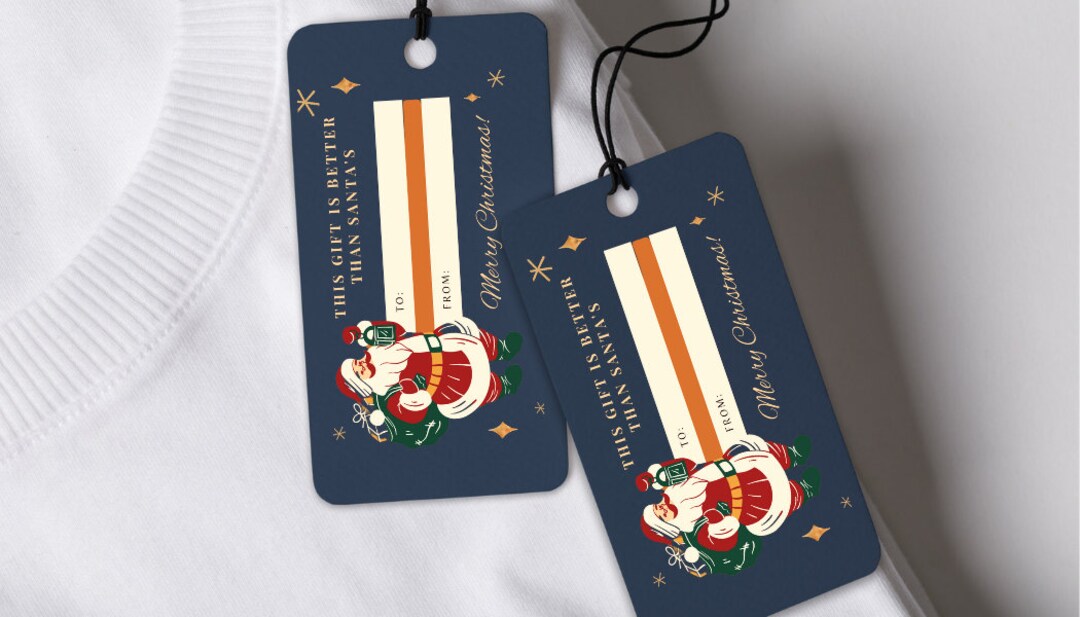 Merry Christmas Tags, Christmas Gift Tags, Christmas Party Tags ...
