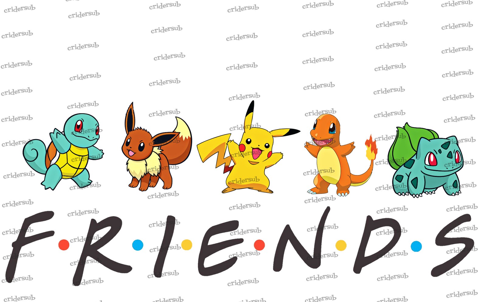 Friends Pokemon Png Sublimation Digital Download Design - Etsy