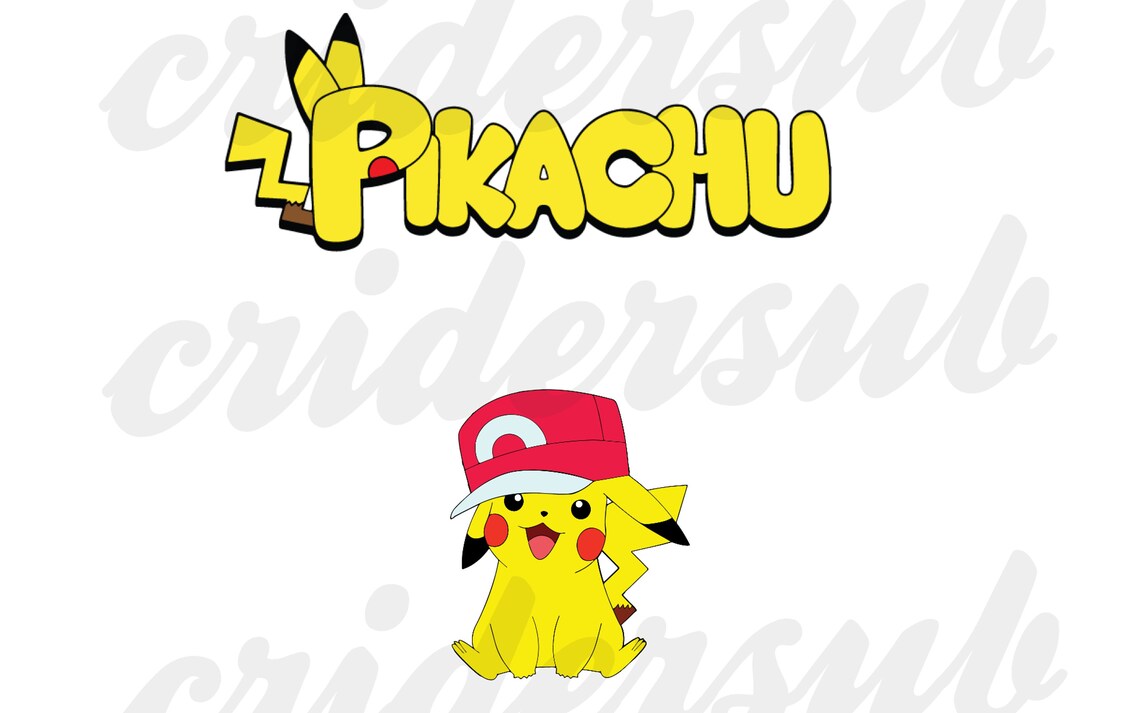 Pokemon Pikachu Sublimation 1 PNG File Digital Download - Etsy