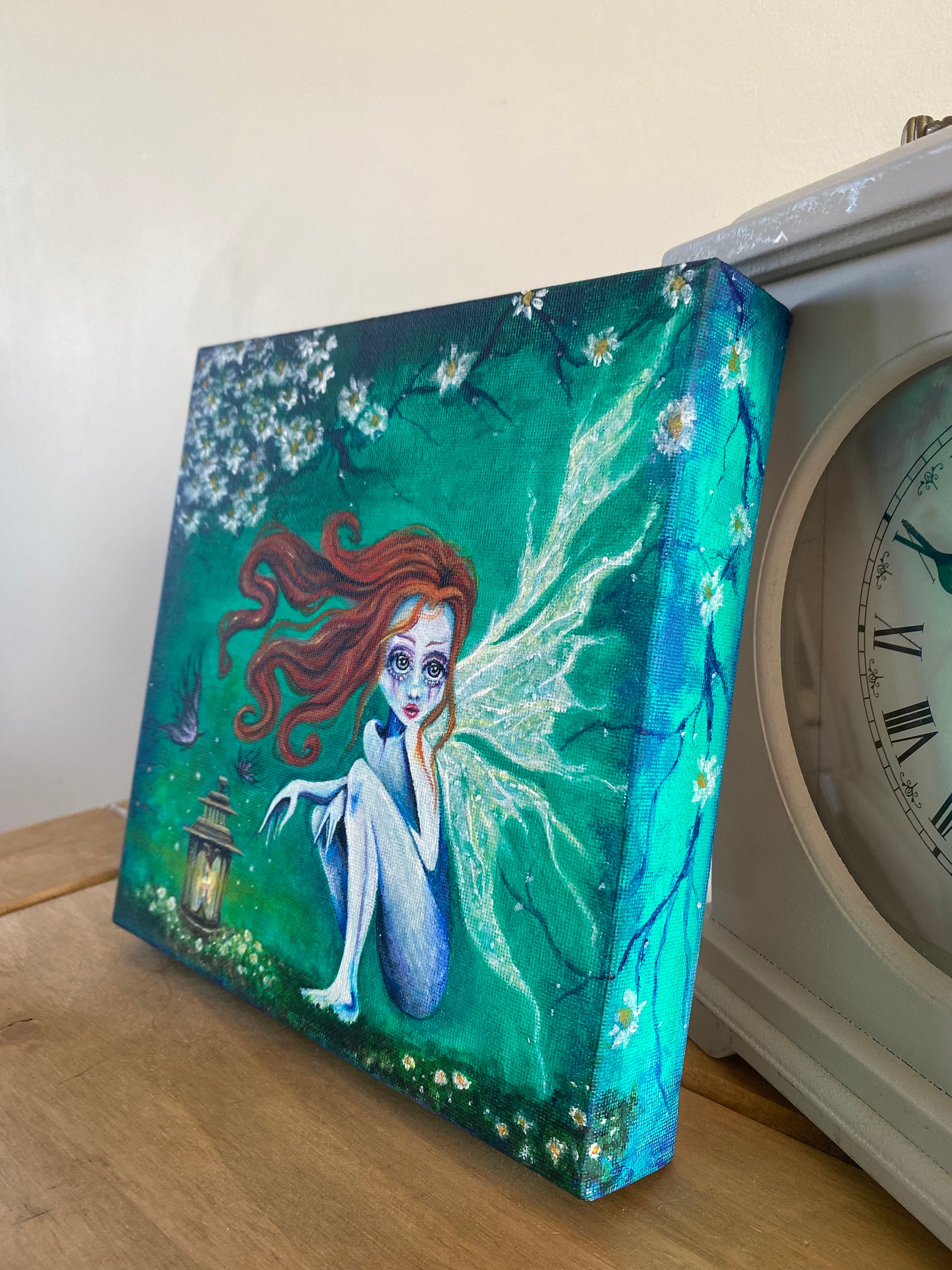 FINE ART Fairy in the Forest Acrylic Painting original | Etsy