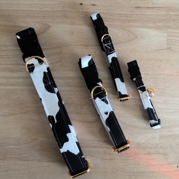 Cow Print Cat Collar - Etsy