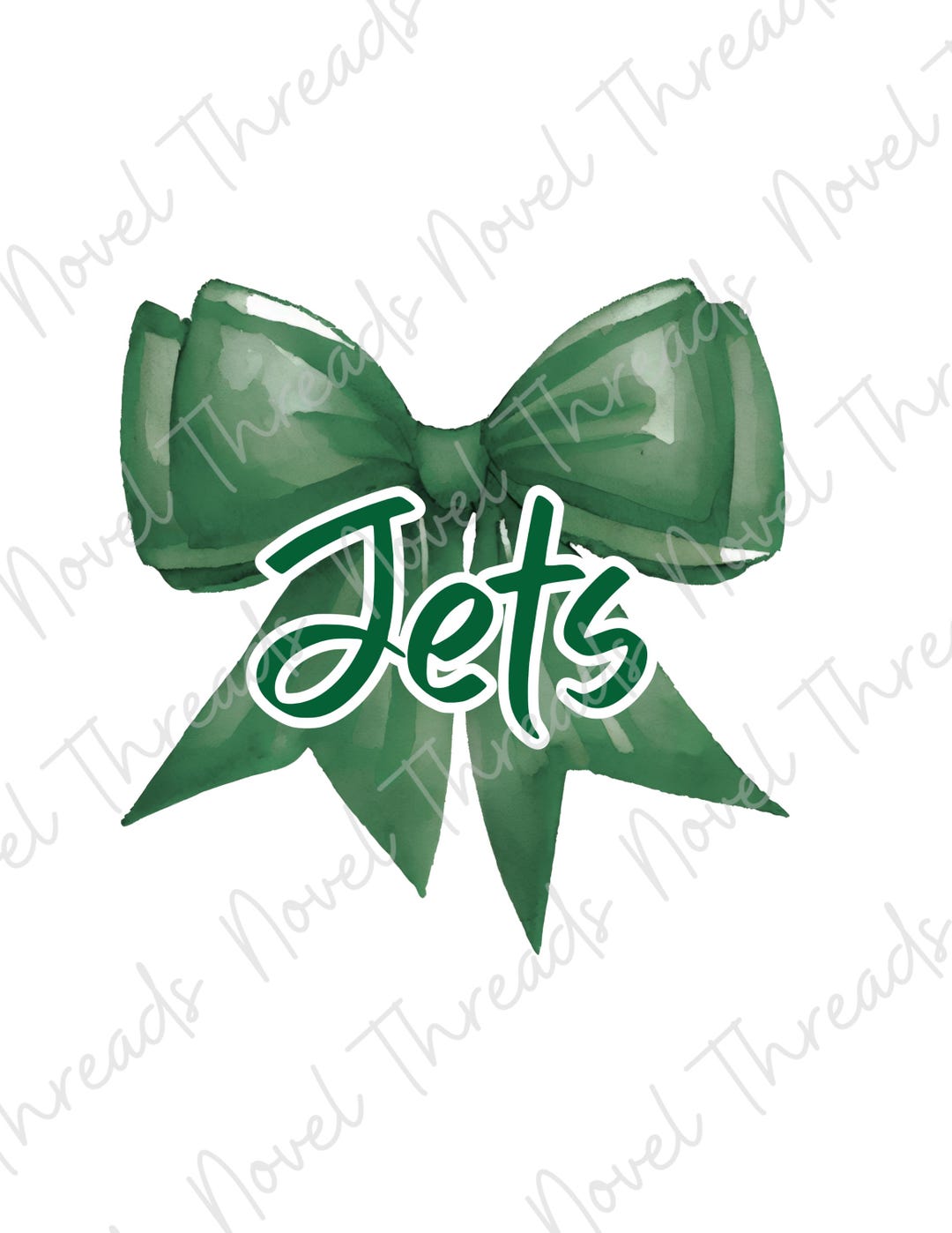 New York Jets Bow PNG JPG | Cute Mascot Spirit Clipart | Game Day NFL ...