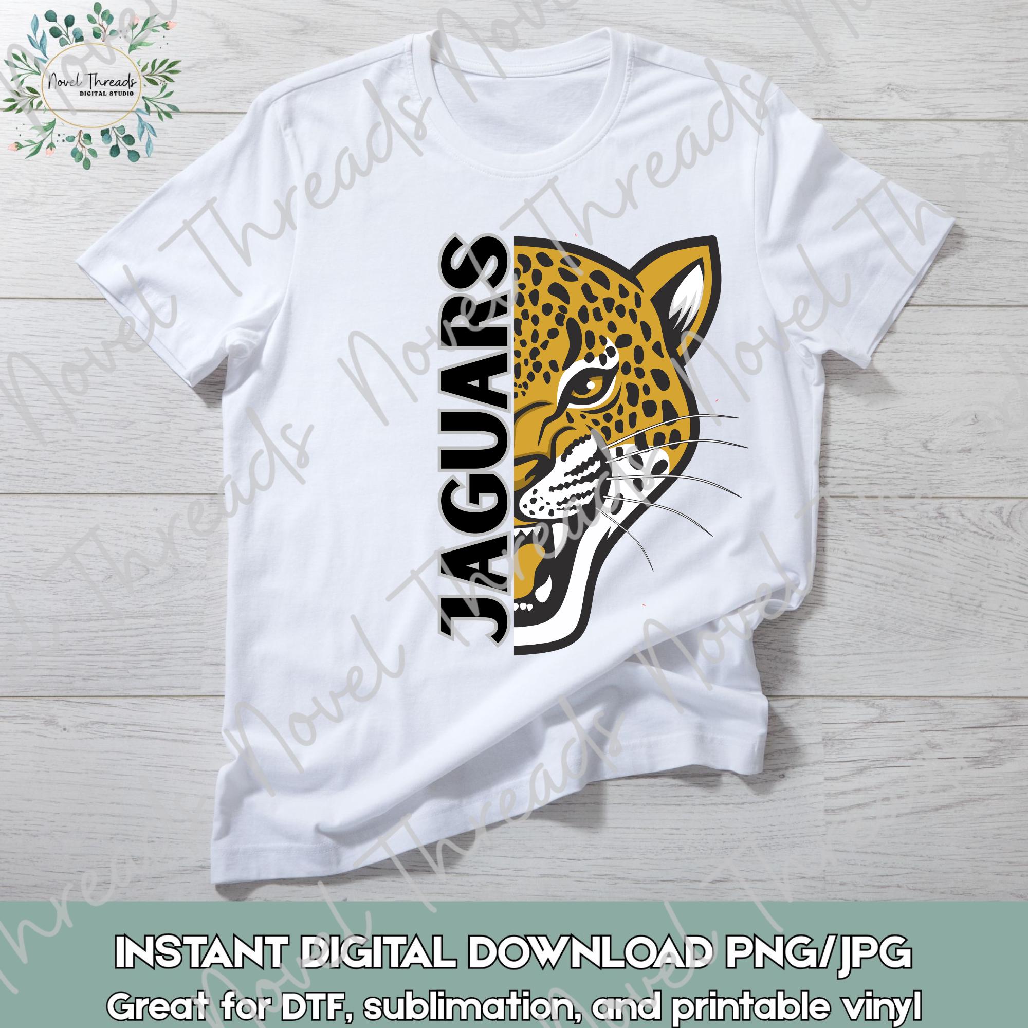 Jaguar Mascot Split Design PNG & JPG | School Spirit Sublimation ...