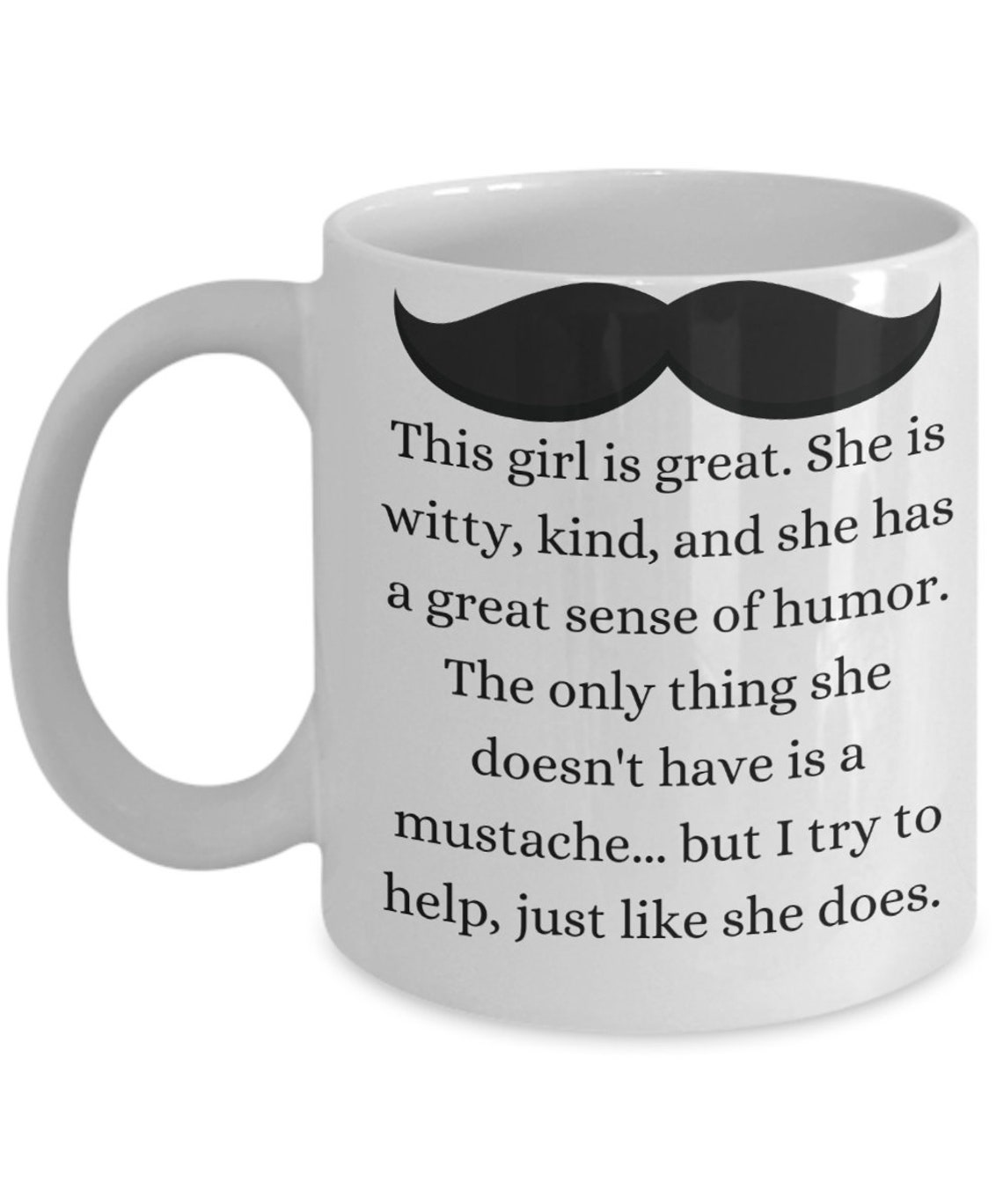 Funny Mustache Mug Mustache Funny Coffee Mug With Quote - Etsy