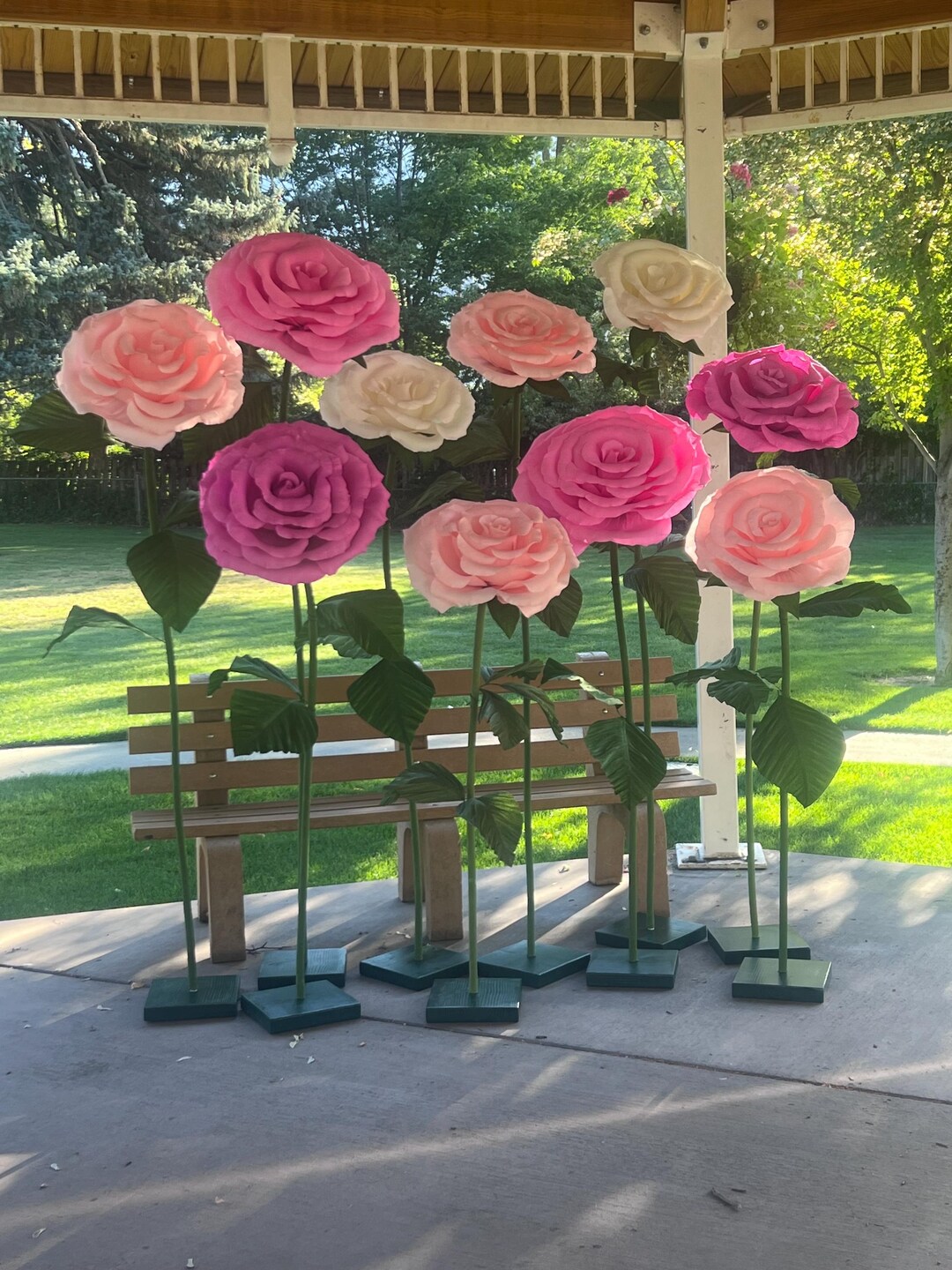 Giant Crepe Paper Rose: Self Standing Flower Photography Prop - Etsy