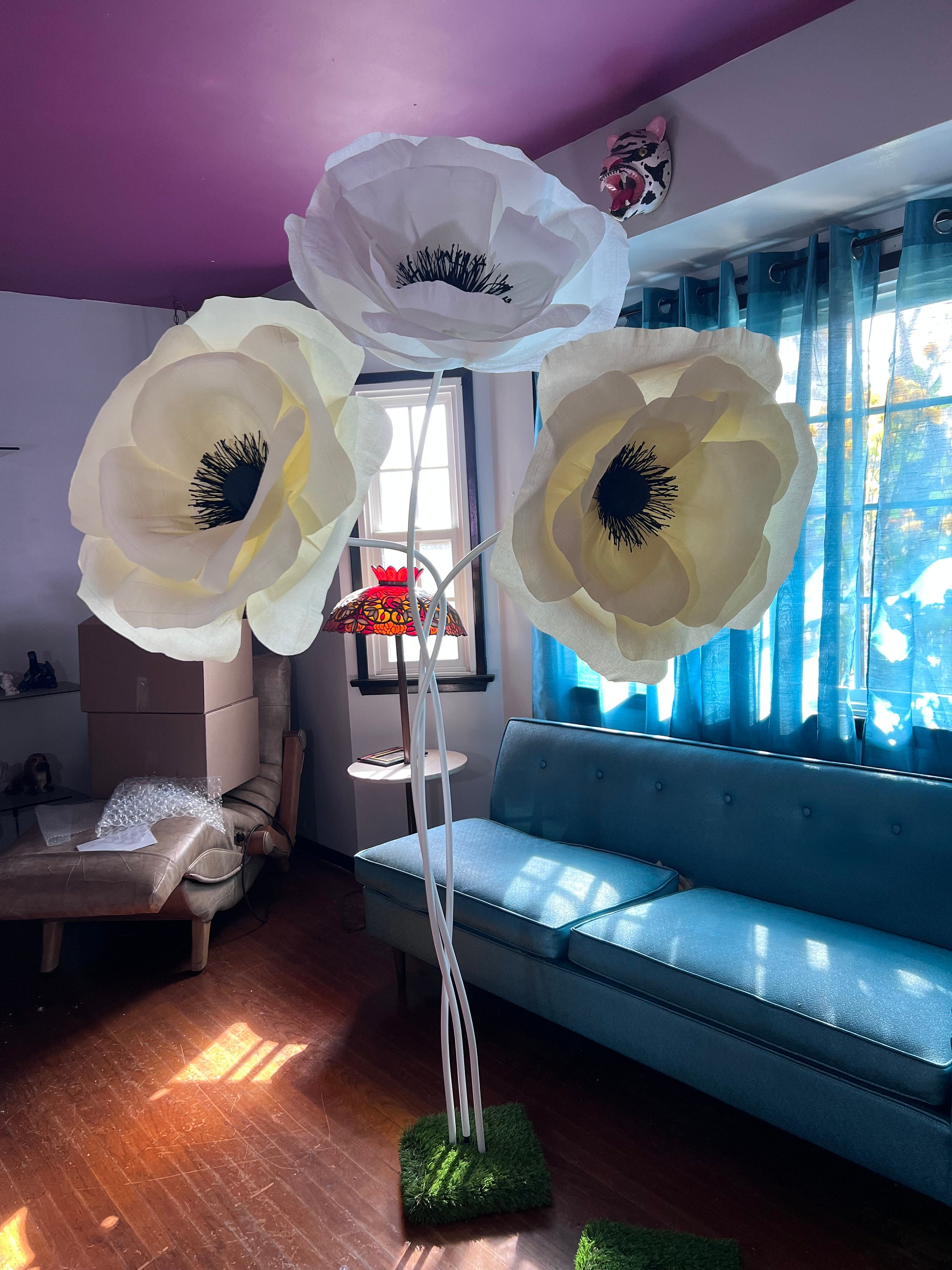 Giant Crepe Paper Poppy Flower Photo Backdrops Weddings - Etsy