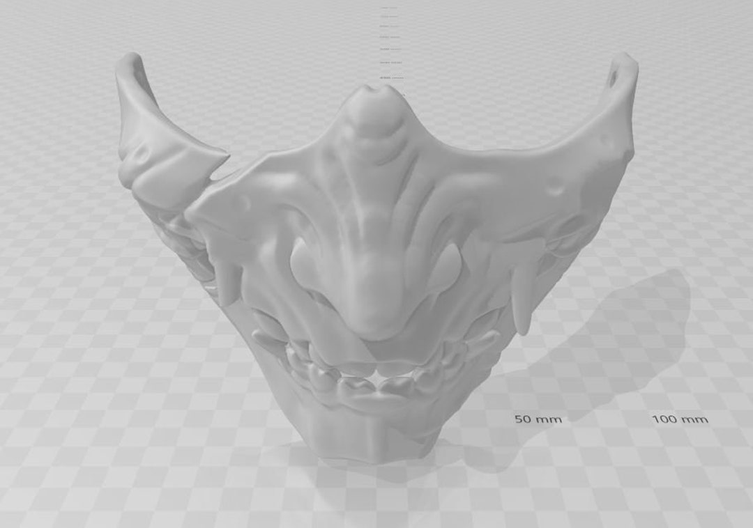 Japanese Half Mask - Etsy