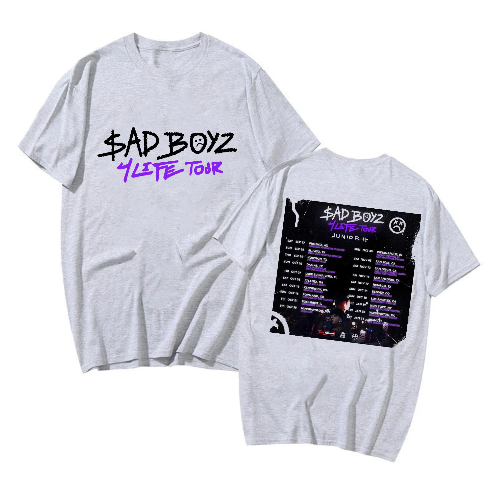Junior H 2023 Concert Shirt, US Sad Boyz Tour 2023 Shirt, Sad Boyz 2023 ...
