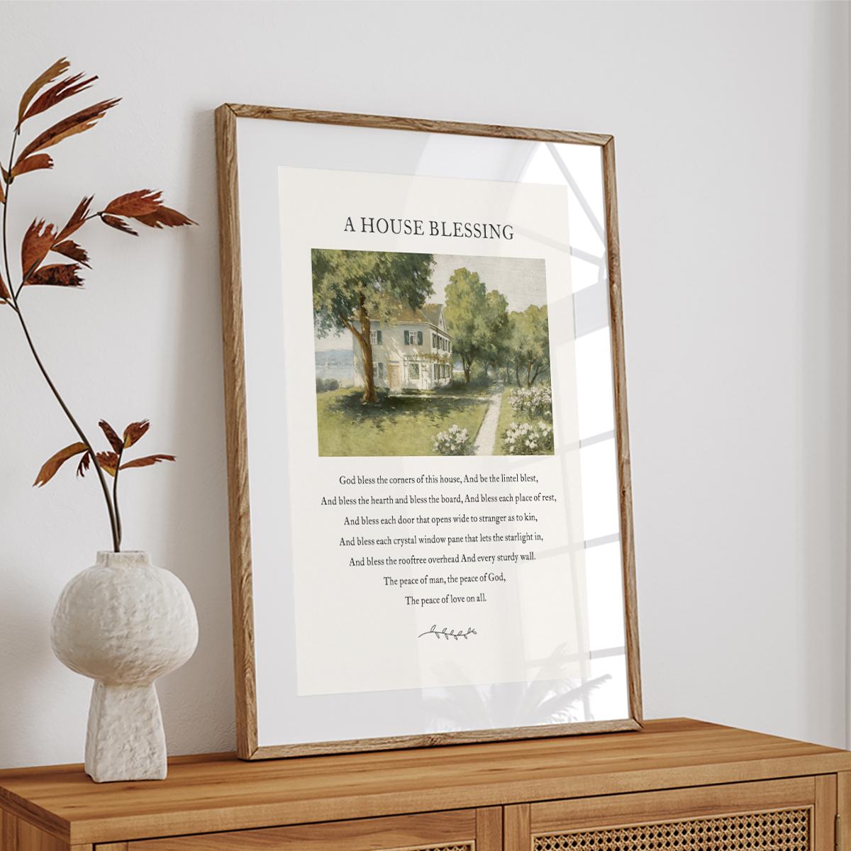 House Blessing Prayer Printable, Digital Download, New Home Wall Art ...