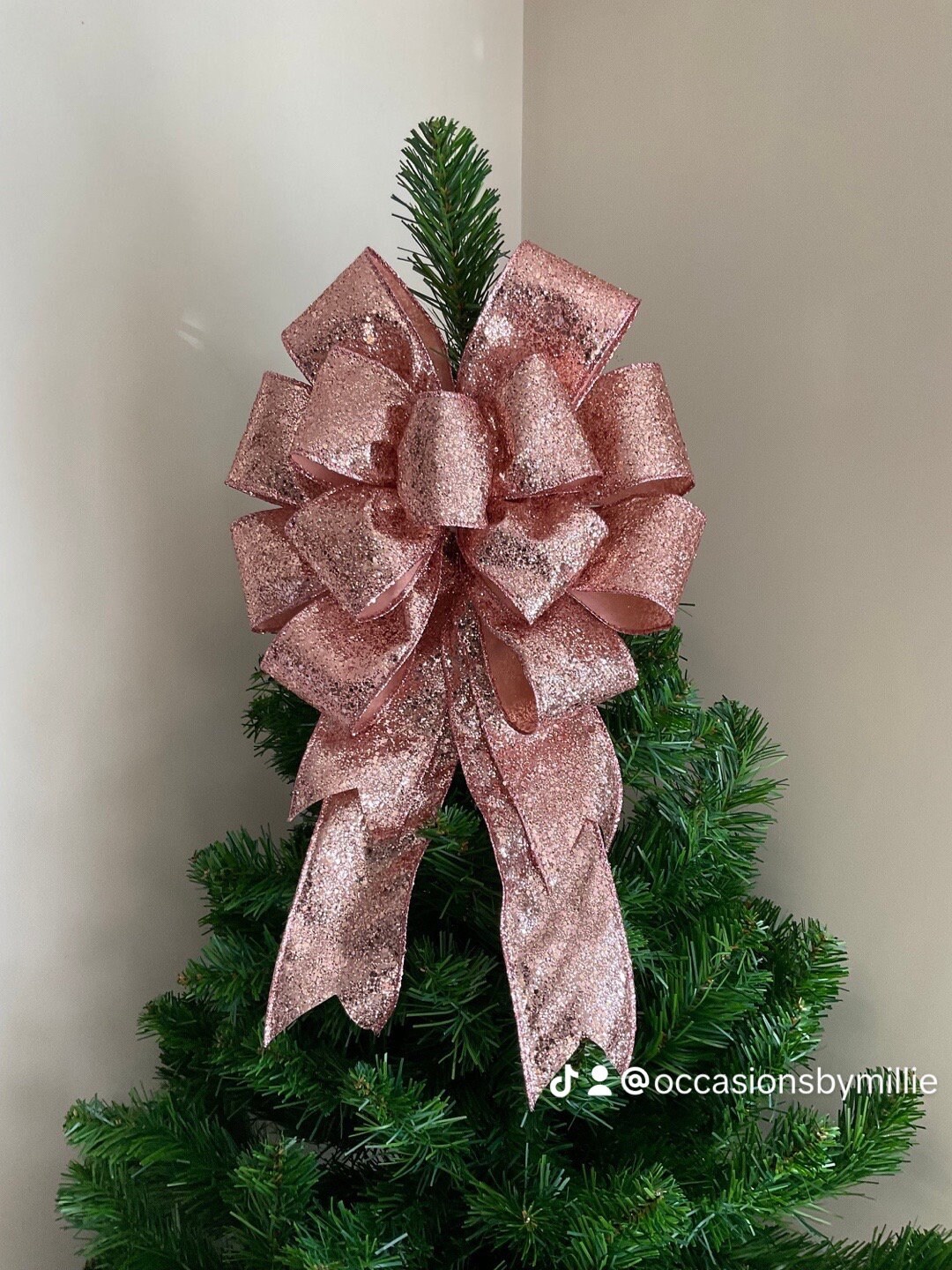 Luxury Premium Pink Glitter Tree Topper - Etsy