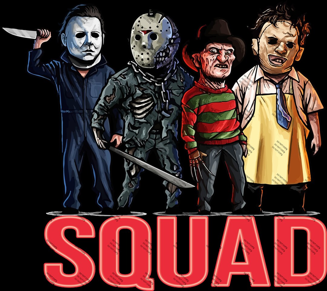 Horror Squad Transfer - Etsy