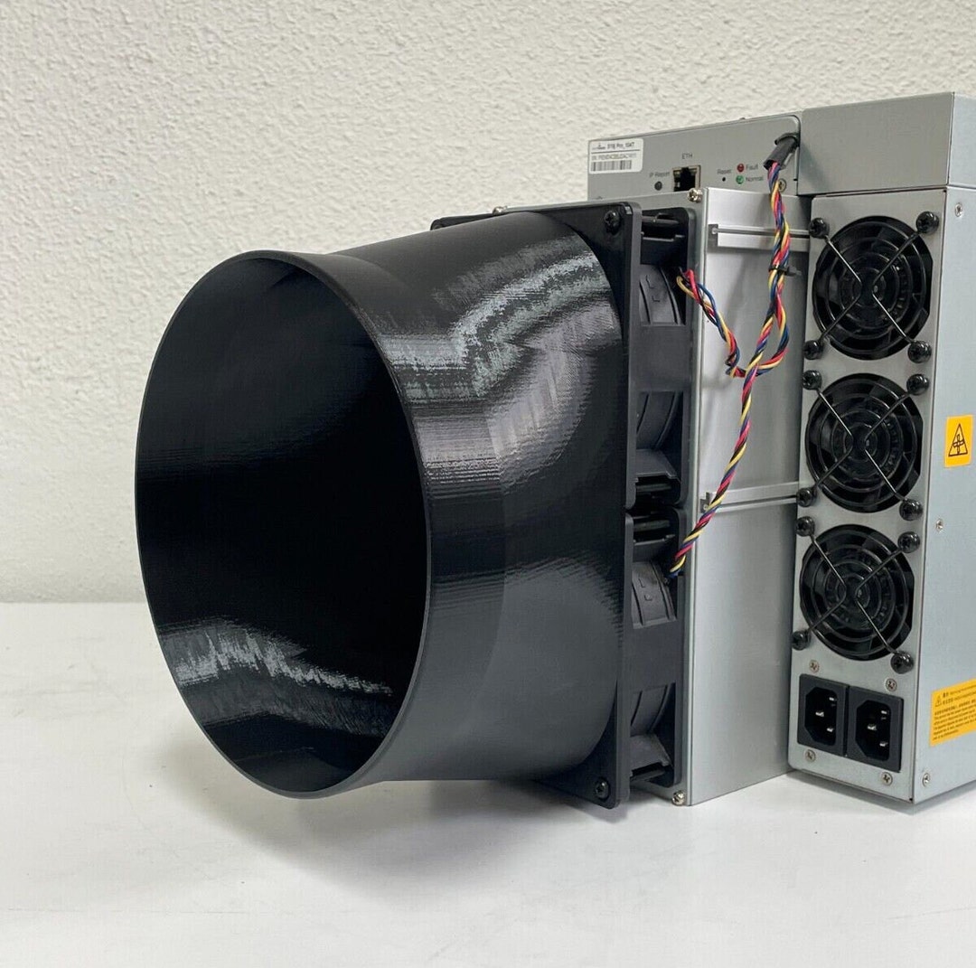 8" Antminer S19 S21 Shroud - 2 X 12 Cm Fan to 8″ Inch (20 Cm) - Dual ...